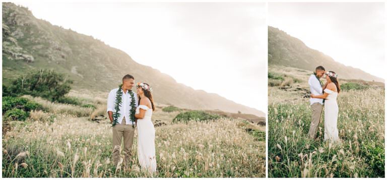 Oahu Engagement Session at Ka'ena Point - E+E Photography