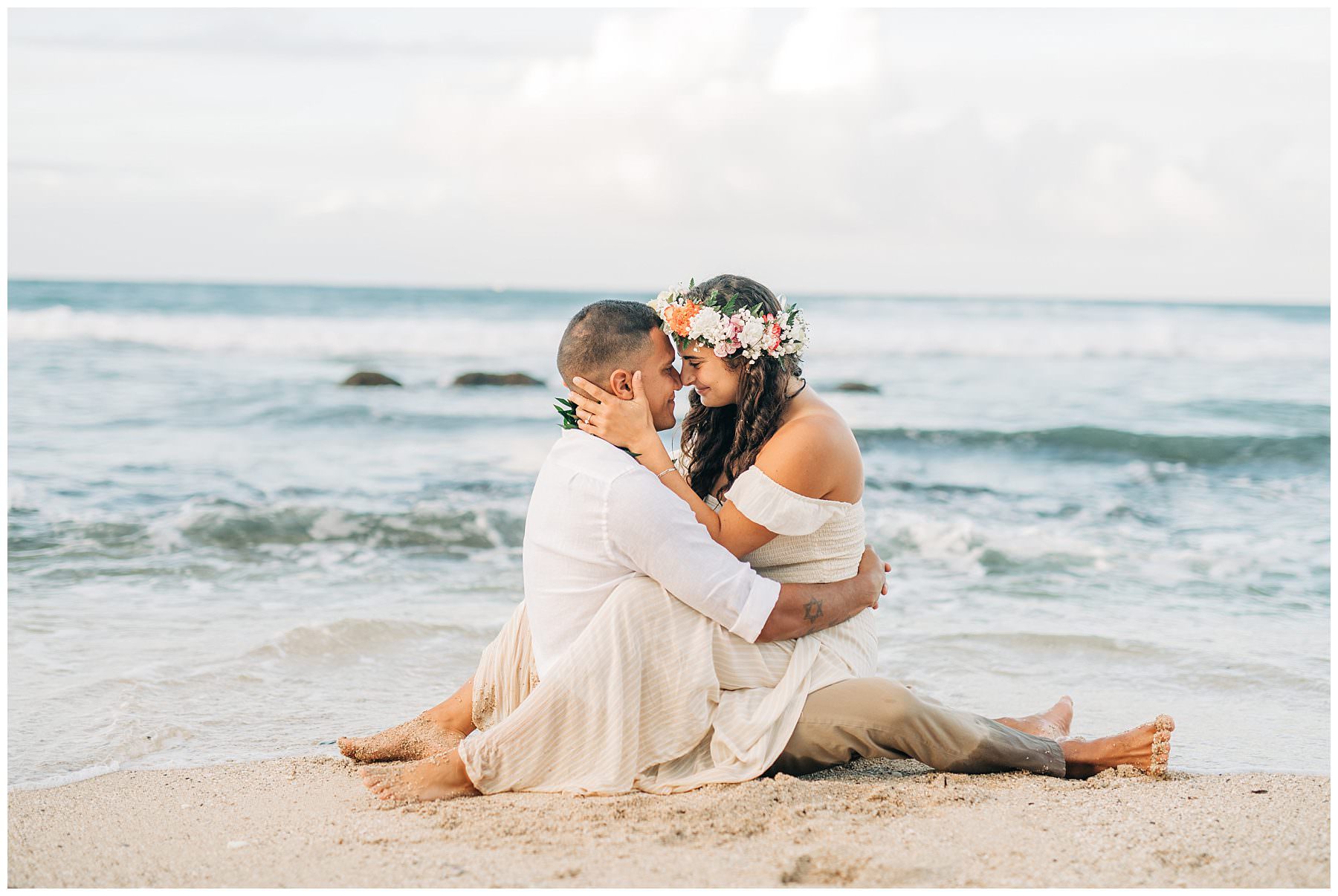 Oahu Engagement Session at Ka'ena Point - E+E Photography